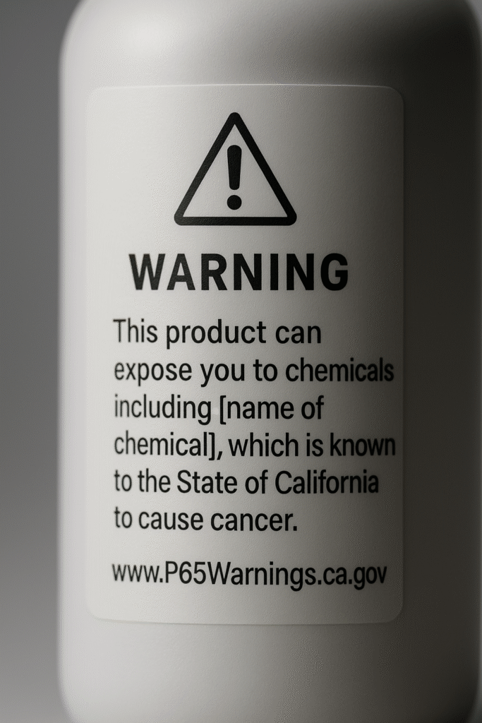 Prop 65 Labeling Requirements