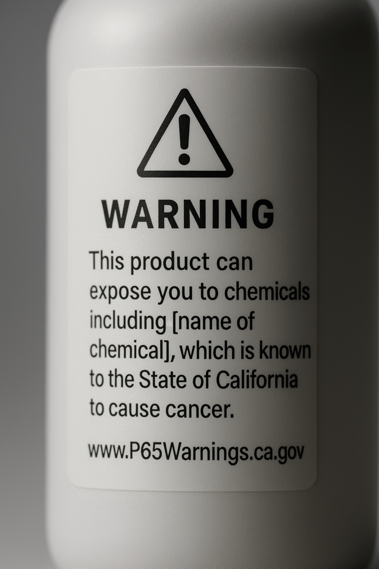 Prop 65 Labeling Requirements